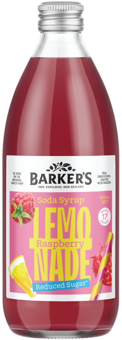 Raspberry Lemonade Soda Syrup 500ml – Barker's of Geraldine