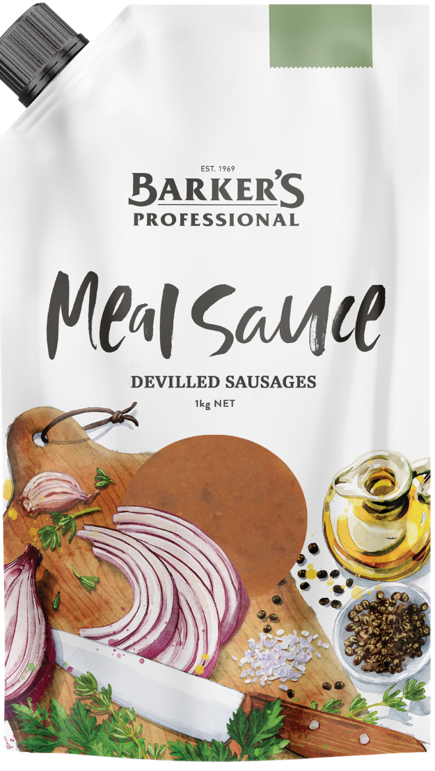 Barker's Professional Devilled Sausages Meal Sauce 1kg – Barker's of ...